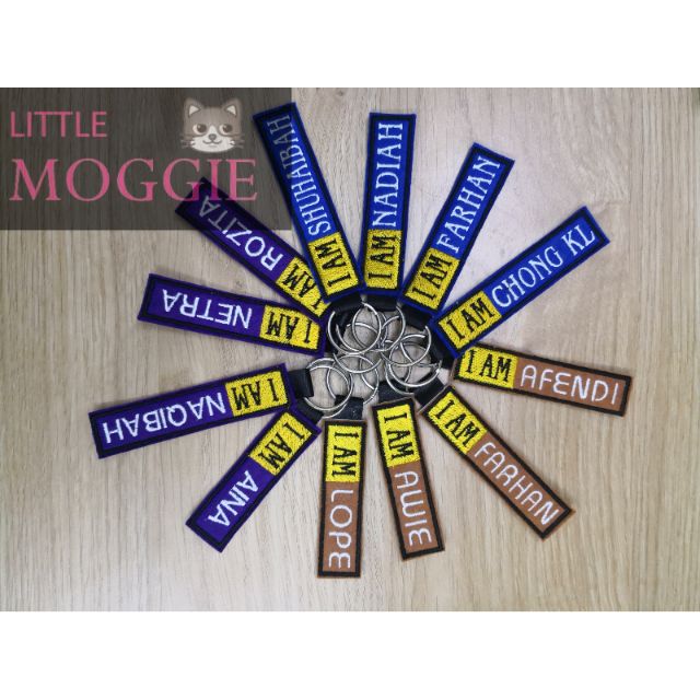 Keychain Nama (Sulam) | Shopee Malaysia
