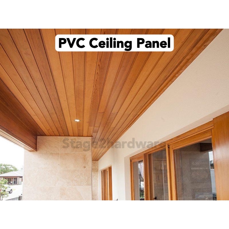 6Ft PVC Ceiling Wall Panel Home Ceiling/Wall Waterproof 20cm x 8mm (Ready Stock) / Plastic ...
