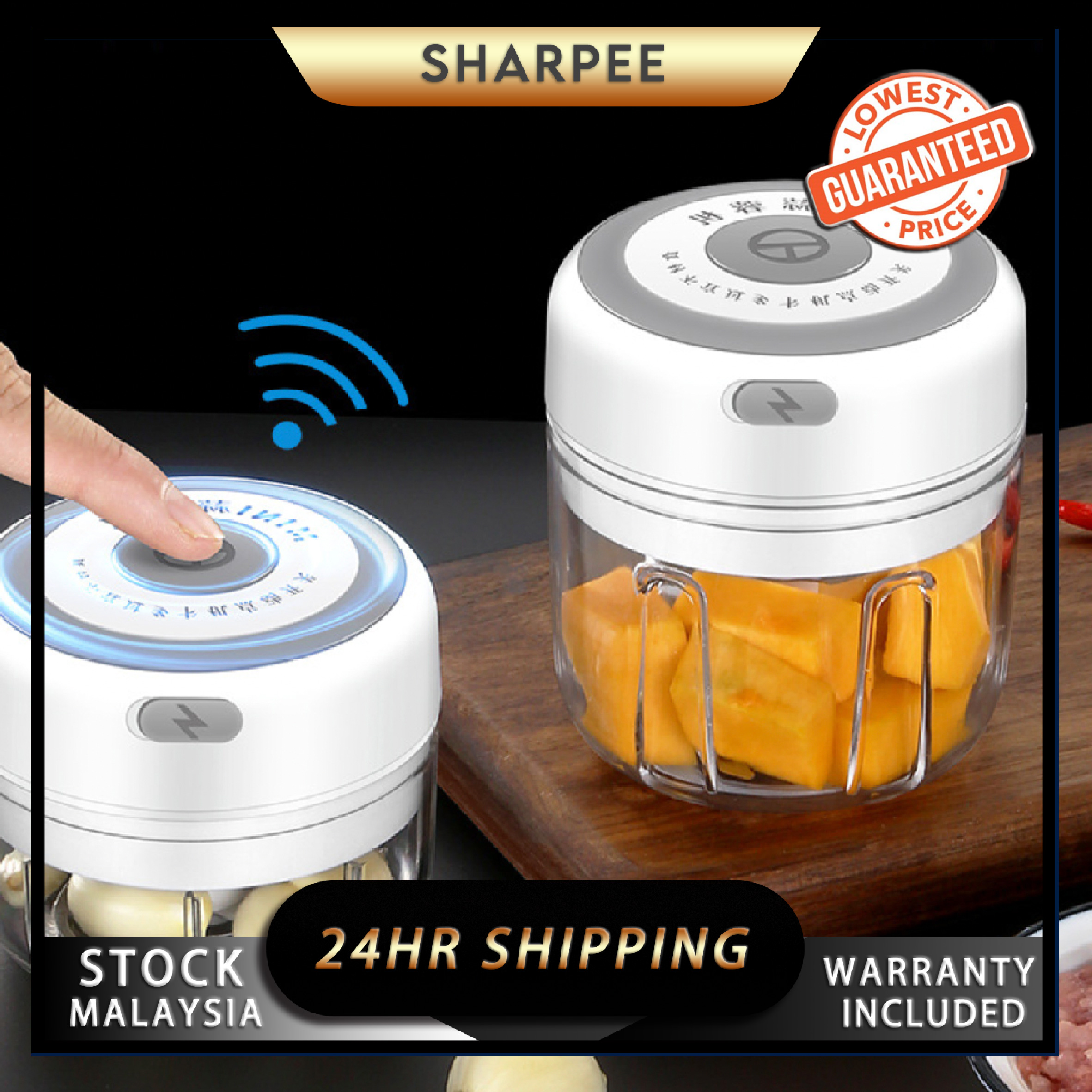 Electric Auto Garlic Onion Chilli Chopper Mincer Blender Mincer USB One ...