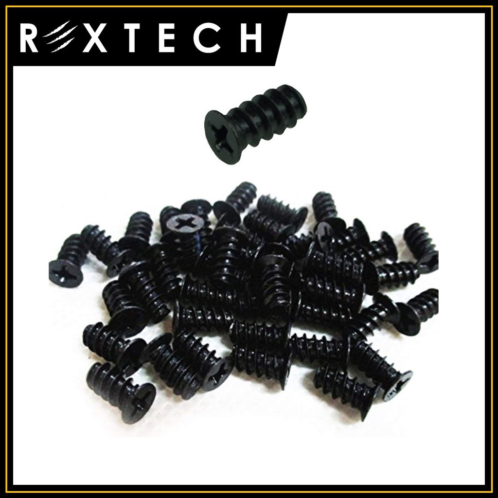 1pcs Case Cooler Cooling Fan/ Grill Screws Flat Headed PC screw (Black ...