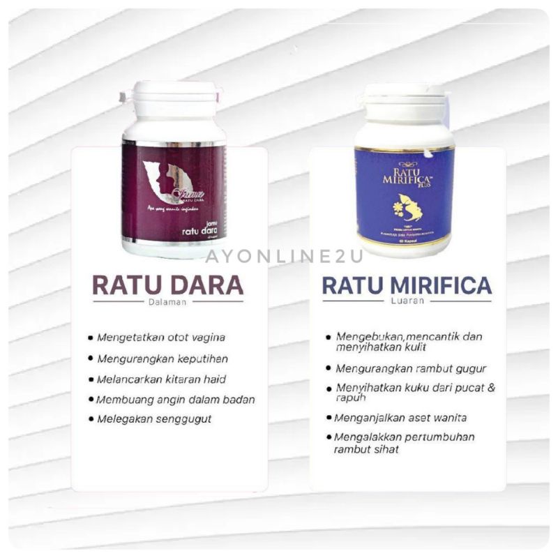 Jamu Ratu Dara 60 Kapsul / Jamu Ratu Mirifica 60 Kapsul / Set Combo ...