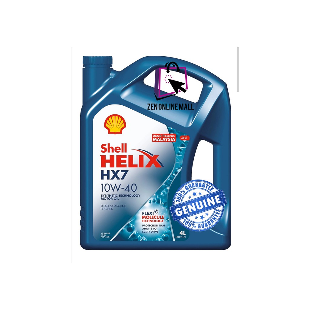Shell helix hx7 10w40 semi-synthetic 4litre engine oil | BeeCost