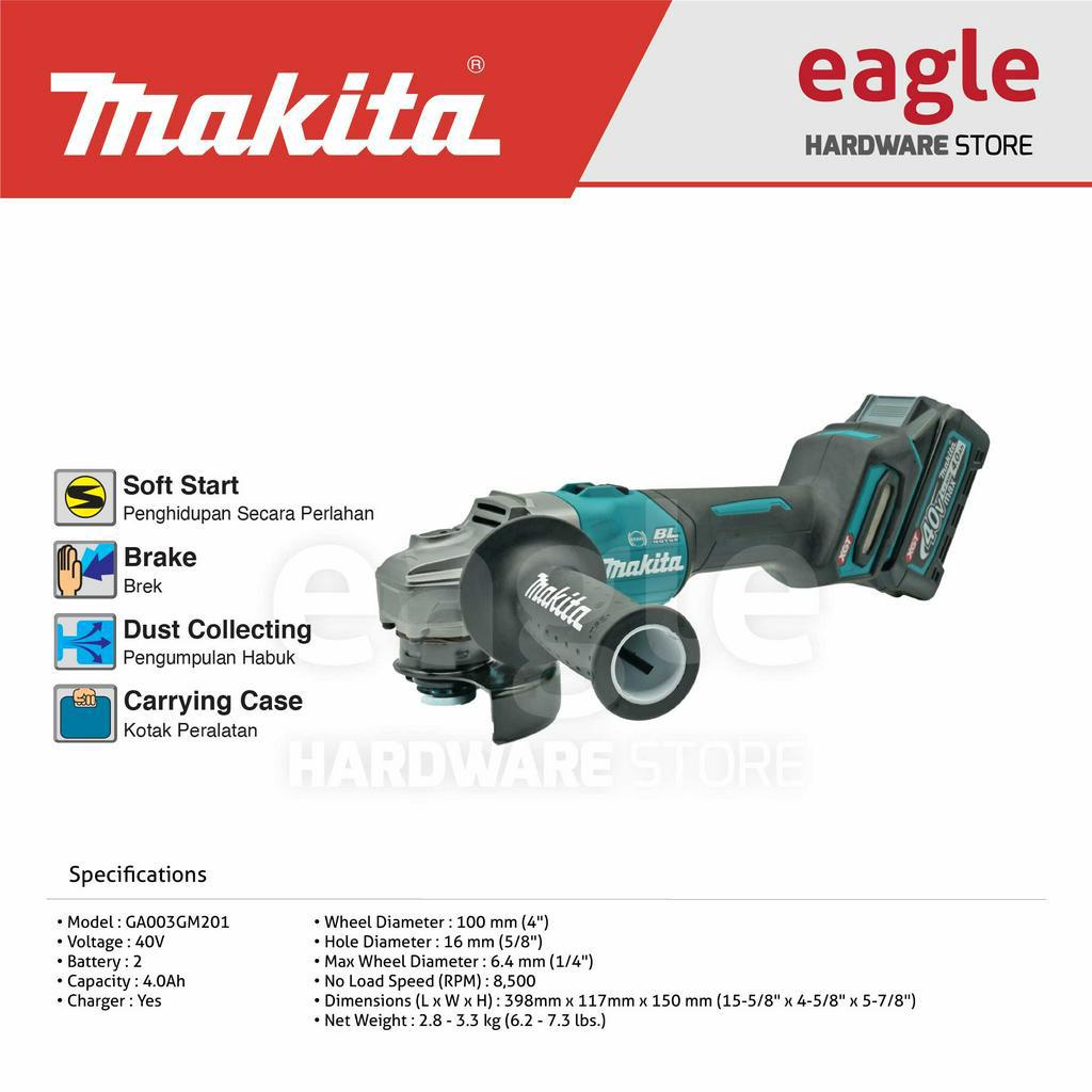 Makita GA003GM201 100mm ( 4 Makita GA003GM201 100mm ( 4