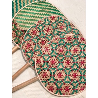 Kipas buluh bamboo manual hand fan / Relax chill kipas satay ...