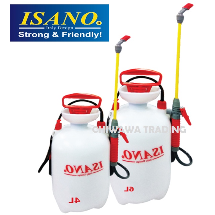 ISANO Garden Pressure Sprayer Adjustable spray nozzle Lubricant PVC ...
