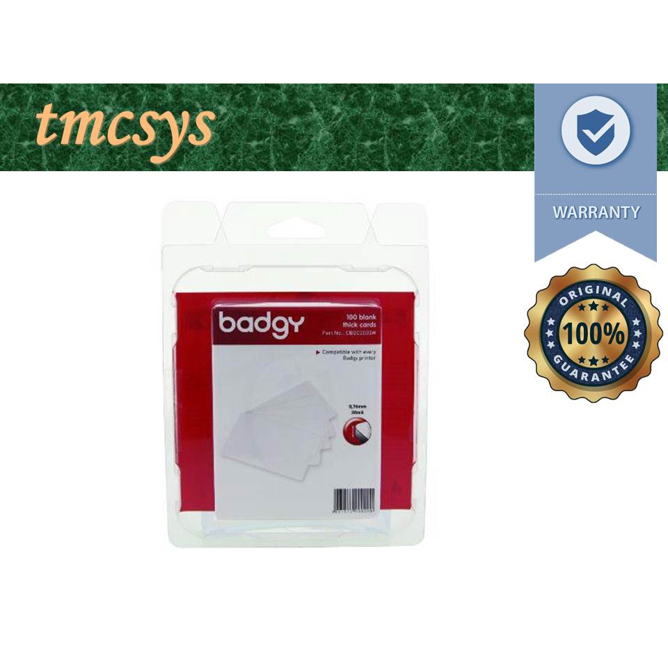 Badgy Thick Blank Plastic Card CBGC0030W CBGC0020W | Shopee Malaysia