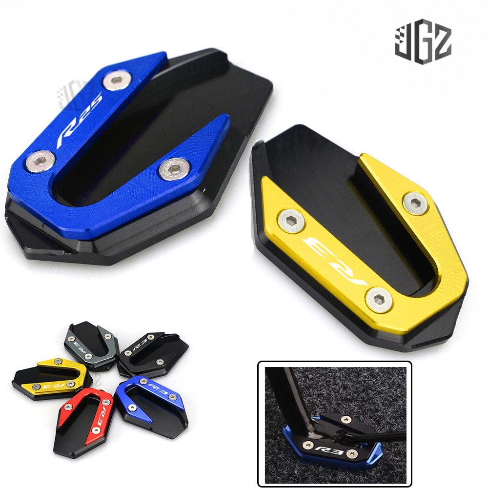 For Yamaha Yzf R3 R25 2013 2018 Motorcycle Kickstand Enlarger Foot Side