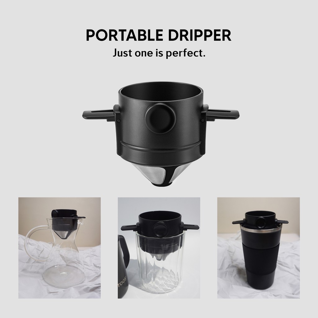 Collapsible Pour Over Coffee Filter, Portable Reusable Coffee Dripper ...