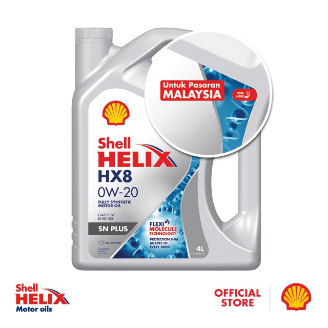 Shell Helix HX8 0W-20 Fully Synthetic Engine Oil (4L) | Shopee Malaysia