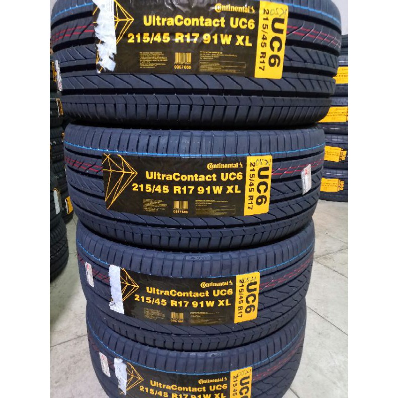 215/45/17 Continental UltraContact UC6 Tyre Tayar | Shopee Malaysia