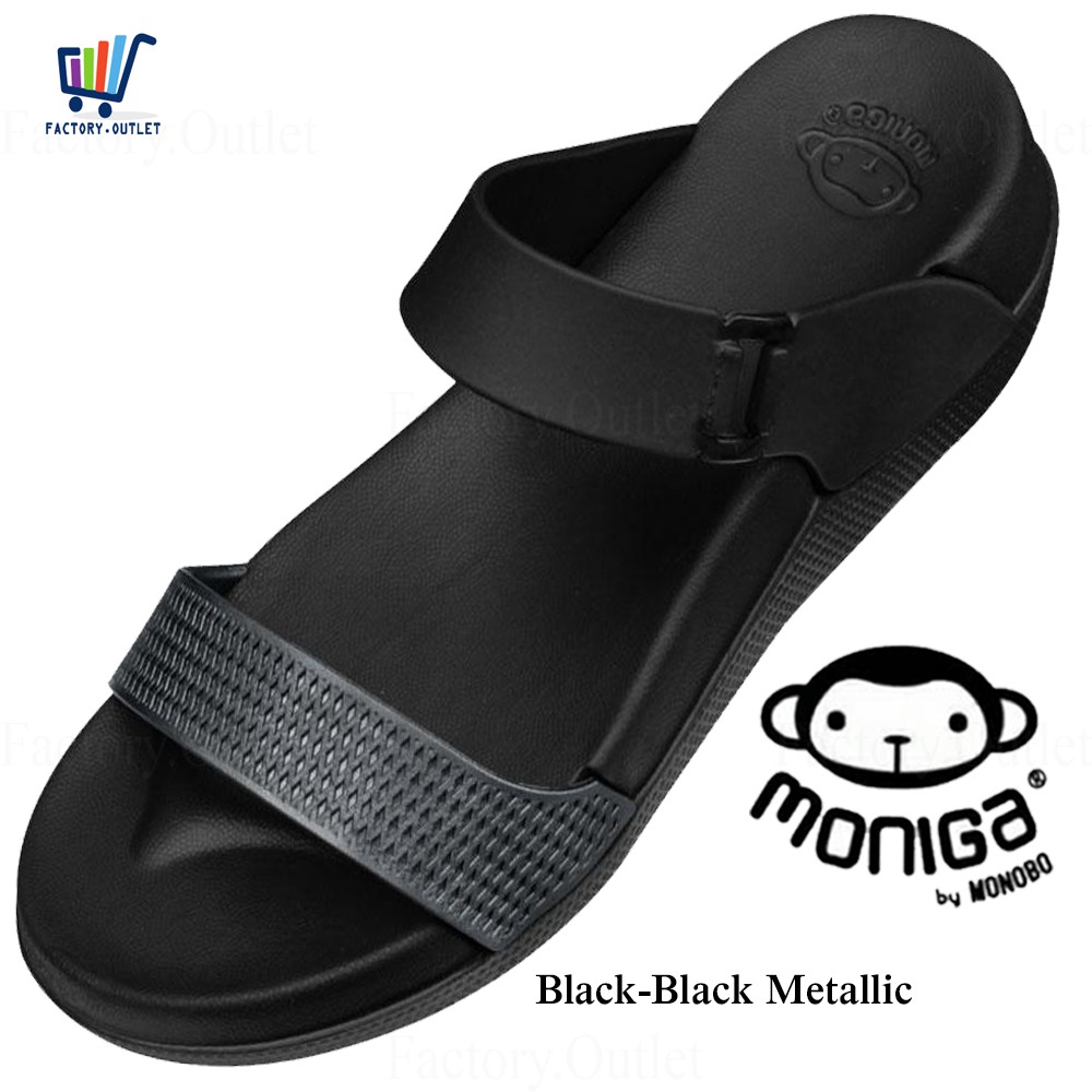 Ladies Sandal Slipper Monobo Moniga 7.4 Multicolor (Black-Black ...