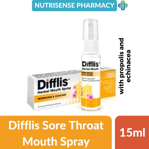 Difflis Herbal Propolis Echinacea Throat & Mouth Spray - 15ml [Sore ... Difflis Herbal Propolis Echinacea Throat & Mouth Spray - 15ml [Sore ...