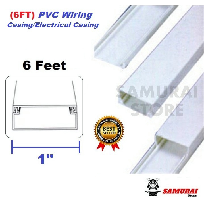 (6feet) PVC Wiring Casing/Electrical Casing/ Trunking Wire/ Casing ...