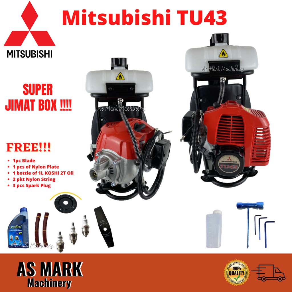 Mitsubishi tu43 100% original engine brush cutter mesin rumput tu43 ...