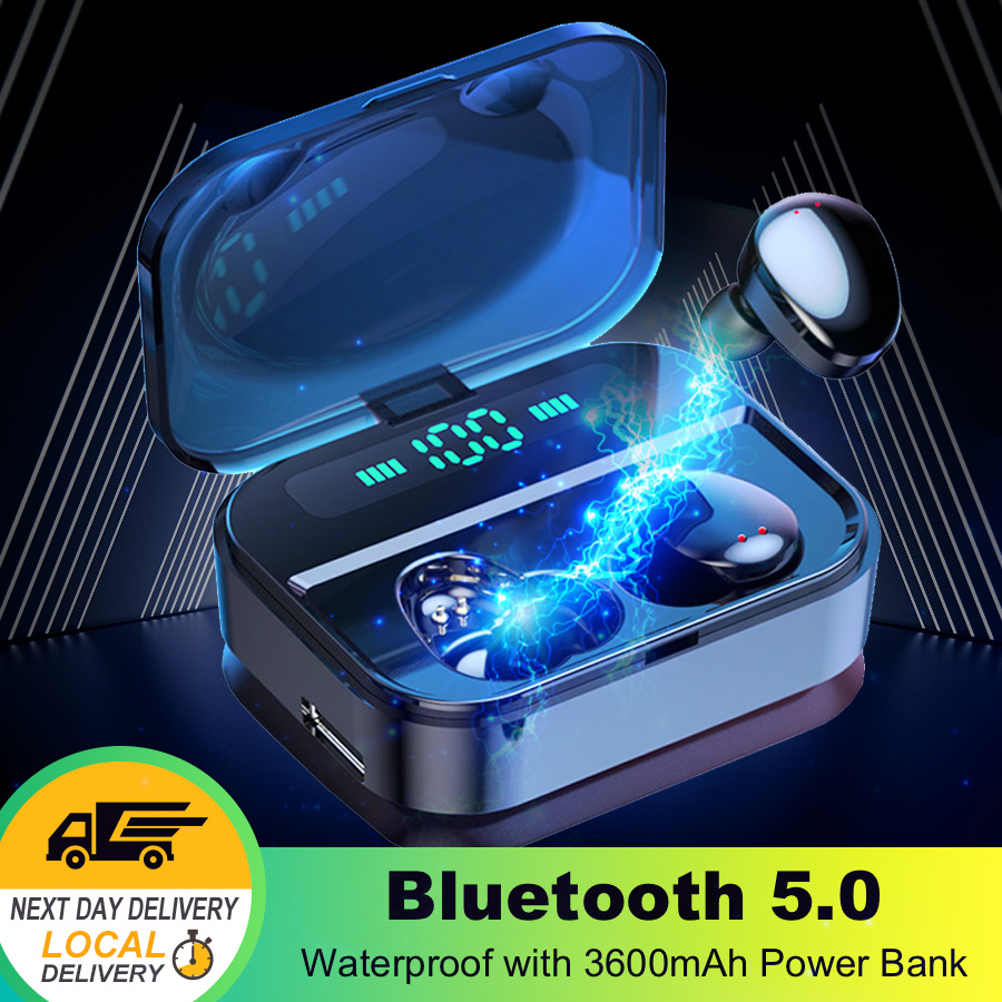 Touch TWS True Wireless Earbuds Bluetooth Earphones Mini TWS Waterproof ...