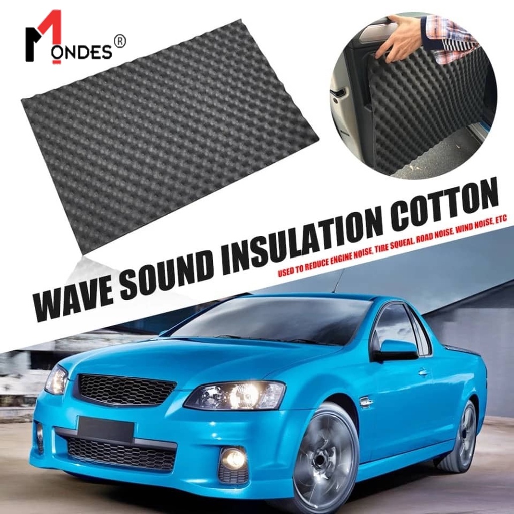 MEMORY FOAM Wave Sound Insulation Cotton Pad Acoustic Heat Noise ...