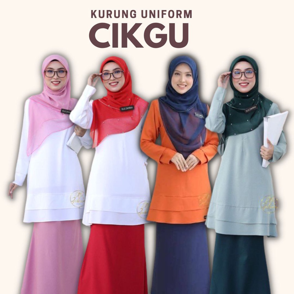 Kurung Sekolah Cikgu Unit Beruniform Kokurikulum Puteri Islam KRS Kadet ...
