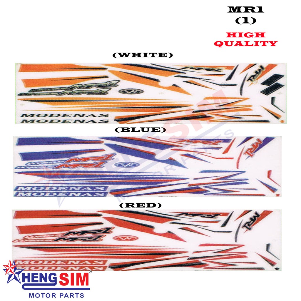 MR1 (1) STICKER BODY STRIPE MODENAS | Shopee Malaysia