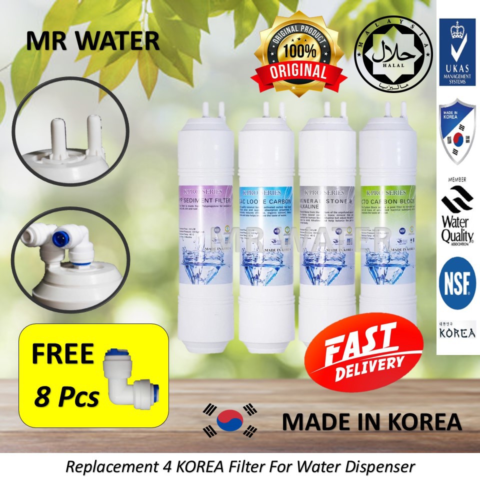 K PRO Alkaline Filter ( Korea ) - 4 pcs - 11" Replacement Water Filter ...