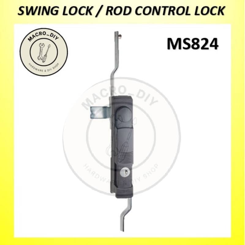 MS824 Swing Lock Panel Lock Rod Control Lock Electric Cabinet Lock ...
