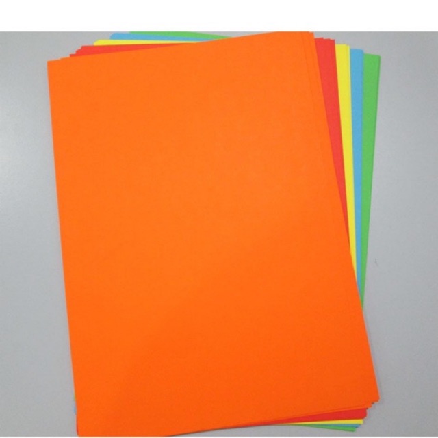 A4 Color Paper 80gsm (5 Color Mix) - 50 pcs/pack | Shopee Malaysia