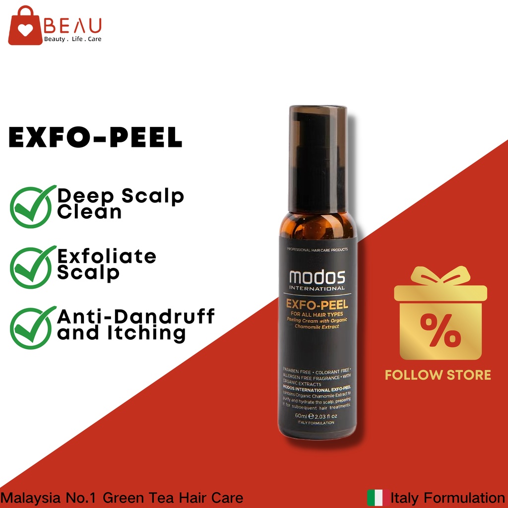 BEAU Modos EXFO-PEEL 60ml Remove Scalp Dirts & Deep Scalp Clean For All ...