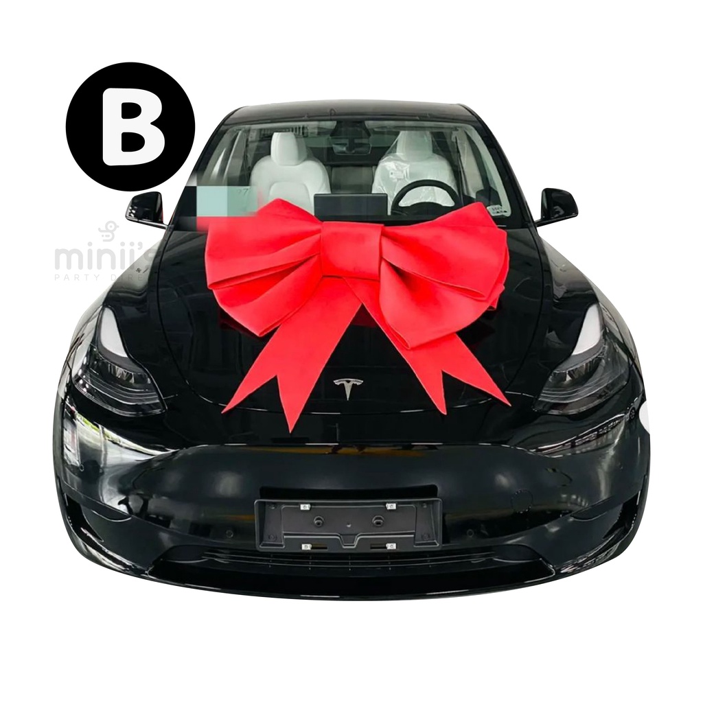 MINIIS PARTY Big Ribbon For Car READY MADE Big Car Ribbon Kereta Big ...
