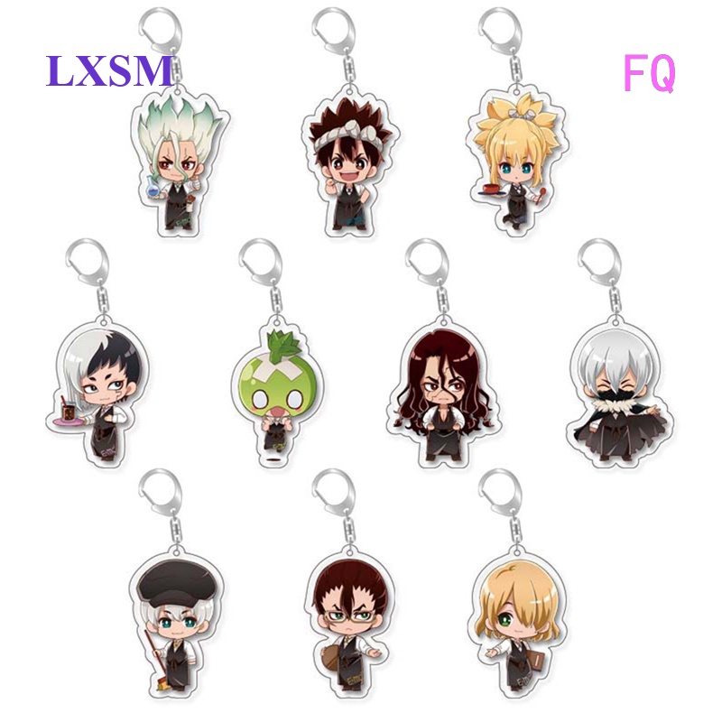 FQ Anime Dr.Stone Keychain Senku Ishigami Oki Taiju Ogawa Yuzuriha ...
