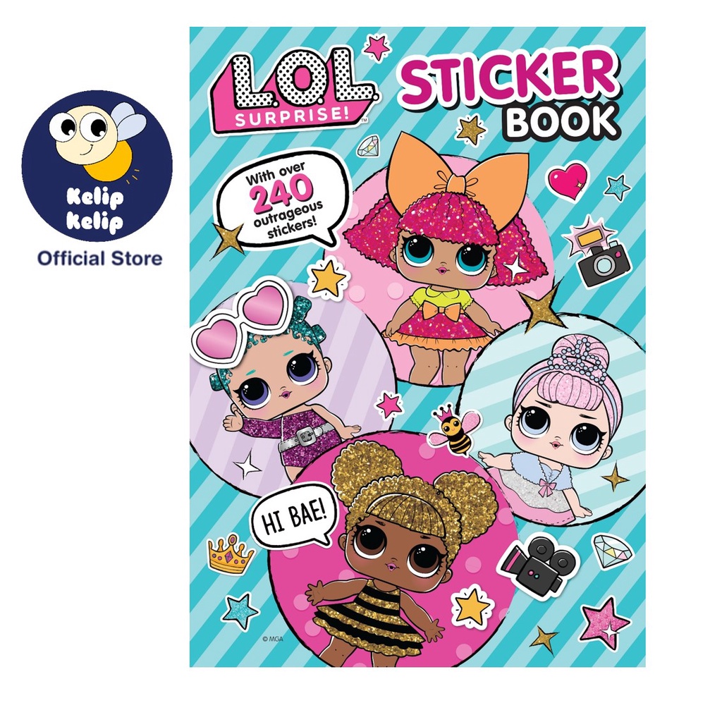 LOL Surprise Sticker Activity Book for Kids with Games Activities & Fun ...