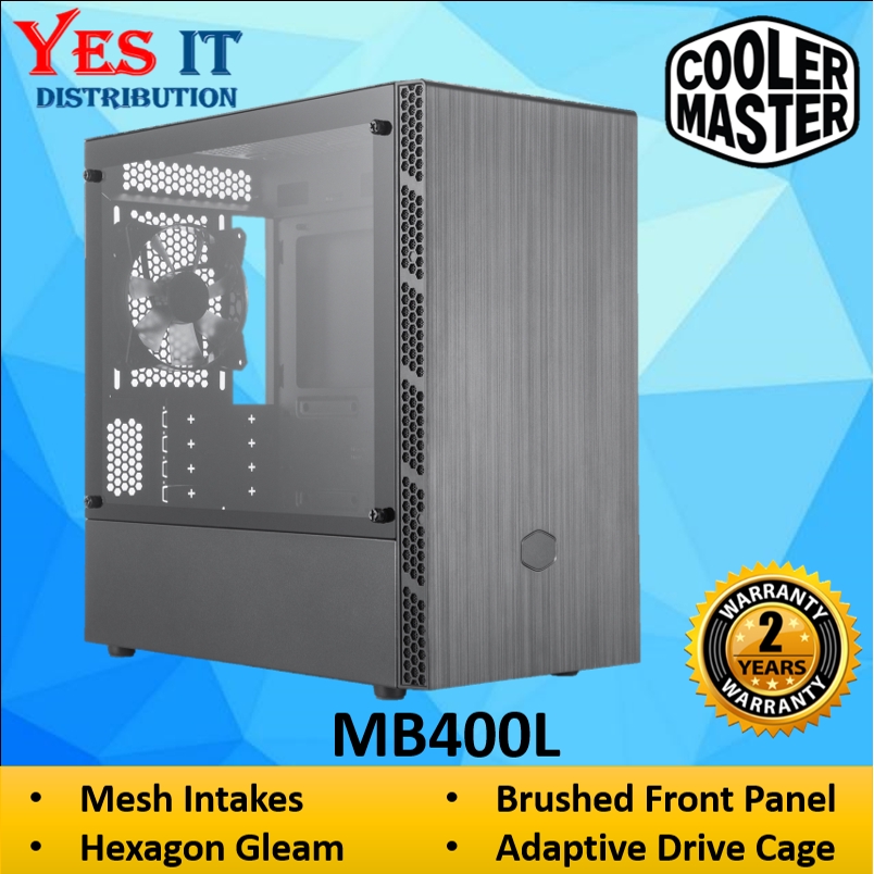 COOLER MASTER MASTERBOX MB400L MICRO-ATX CASE / MB400L STEEL DESKTOP ...