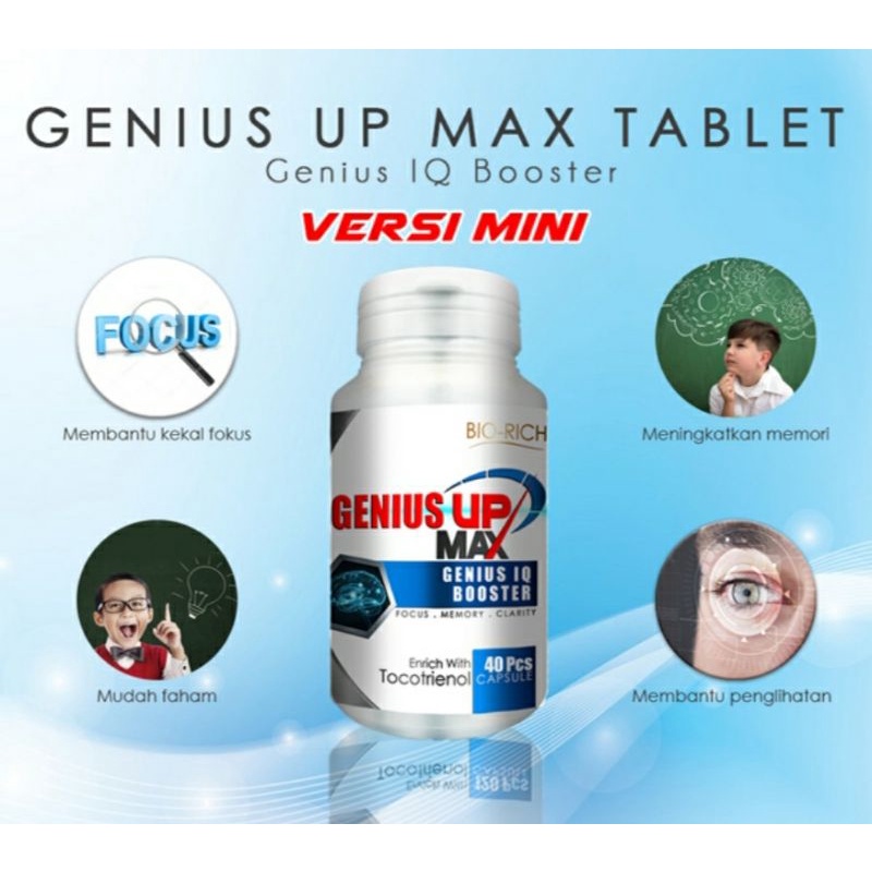 Genius MAX UP IQ Boster (Tablet Mini) | Shopee Malaysia