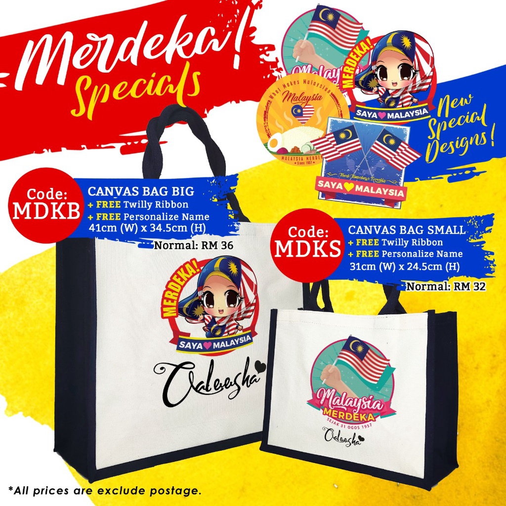 [MURAH] MERDEKA T SHIRT TOTE BAG MERDEKA SPECIAL EDITION + TOTEBAG ...