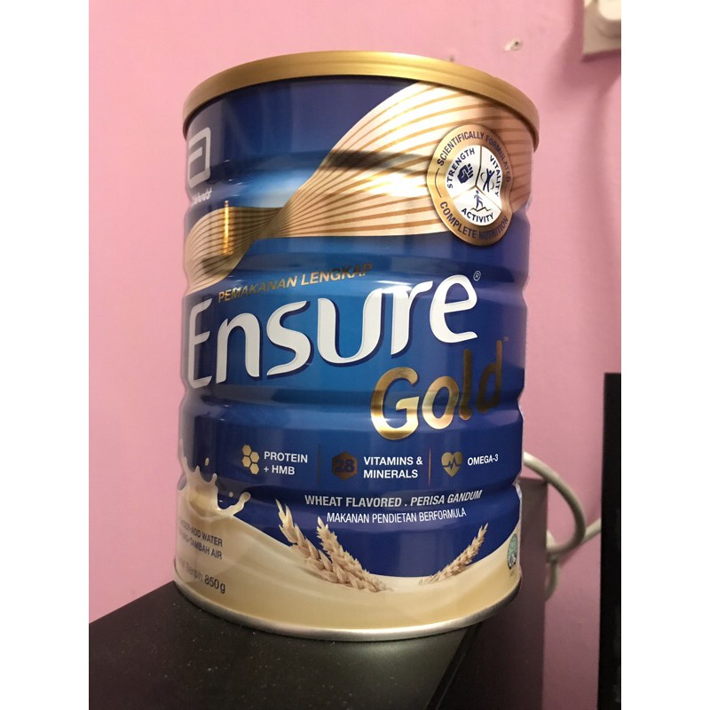 ABBOTT ENSURE GOLD VANILLA（exp:06/2023)/WHEAT 850G（exp:10/2023)/COFFEE 850g (02/2024) | Shopee ...
