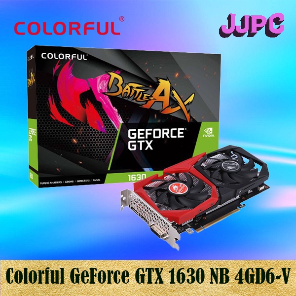 COLORFUL GEFORCE GTX 1630 NB 4GD6-V GTX1630 GRAPHICS CARD VGA CARD ...