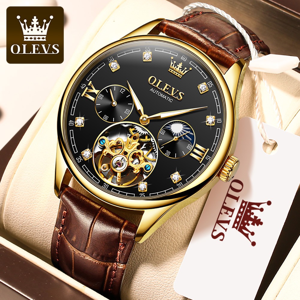 2020 OLEVS Chronograph Watch Men Jam Tangan Lelaki Original Automatic ...