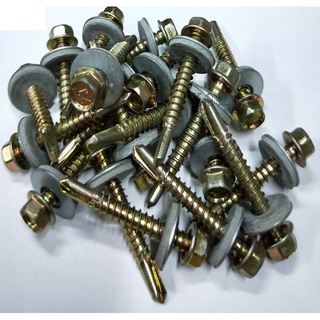 SDS[ KOTAK ] SKRU ATAP BESI / SELF DRILLING SCREW WITH WASHER AWNING ...