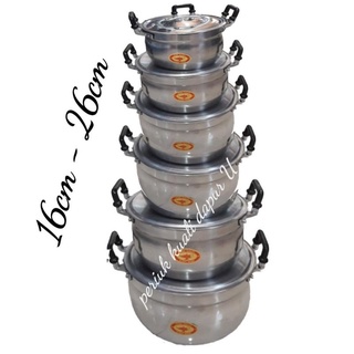 Periuk set - periuk telinga - periuk thailand - jenama aladin / jenama ...