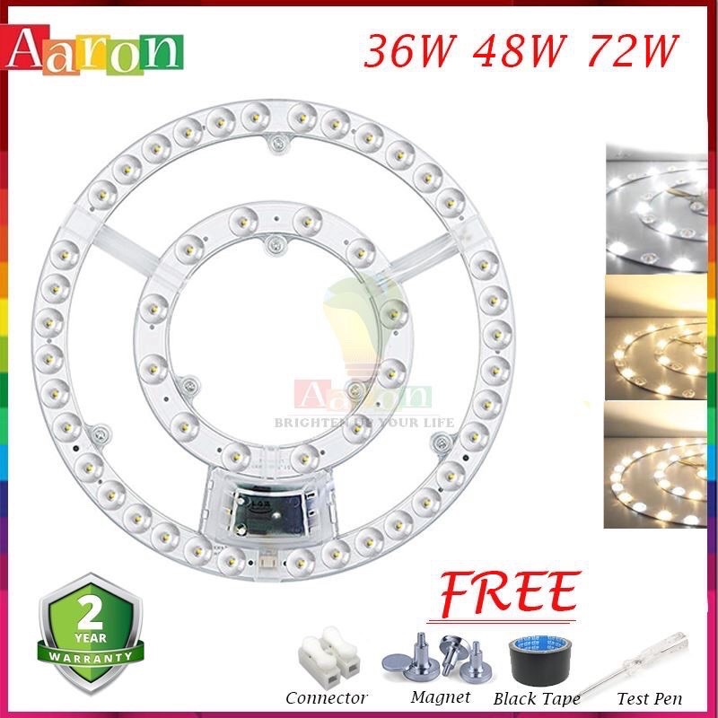 LED MAGNETIC WHITE ROUND 36W LED MODULE CEILING LIGHT | Shopee Malaysia
