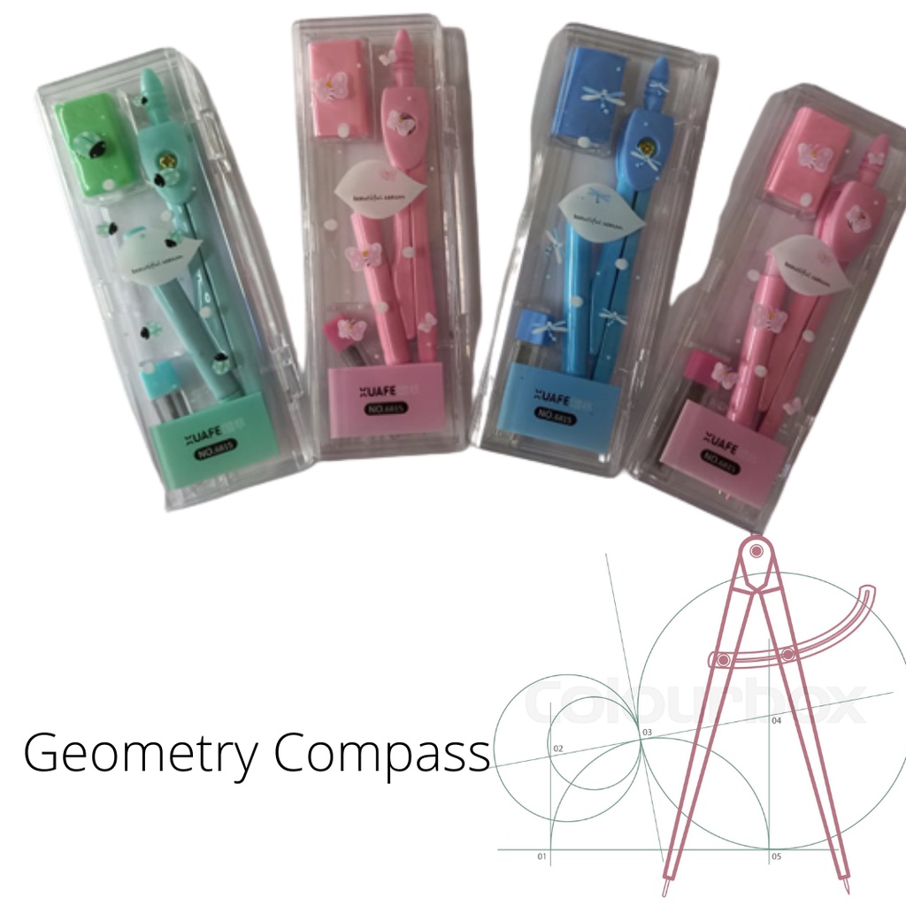 Professional Compass, Compass Geometry Set with Lock, Math and ...