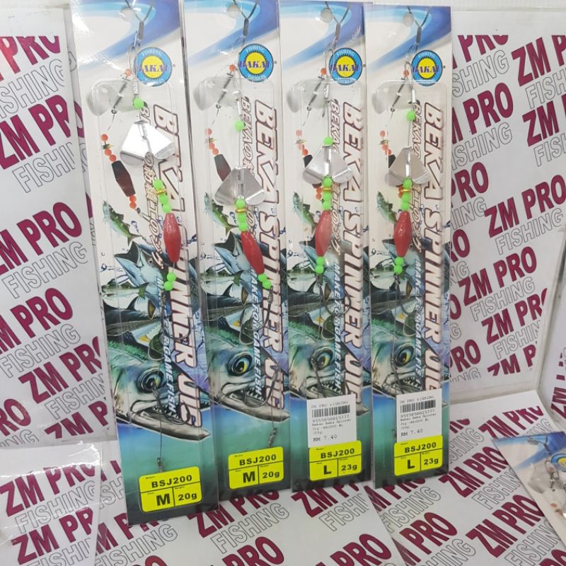Perambut Tenggiri BEKA FISHING SPINNER with buzzer Blade JIG BAKAU ...