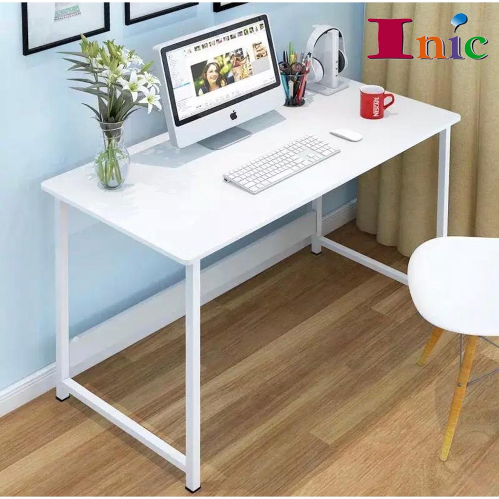 Plain Computer Table Meja Laptop Office Desk Writing Desk Student Study ...