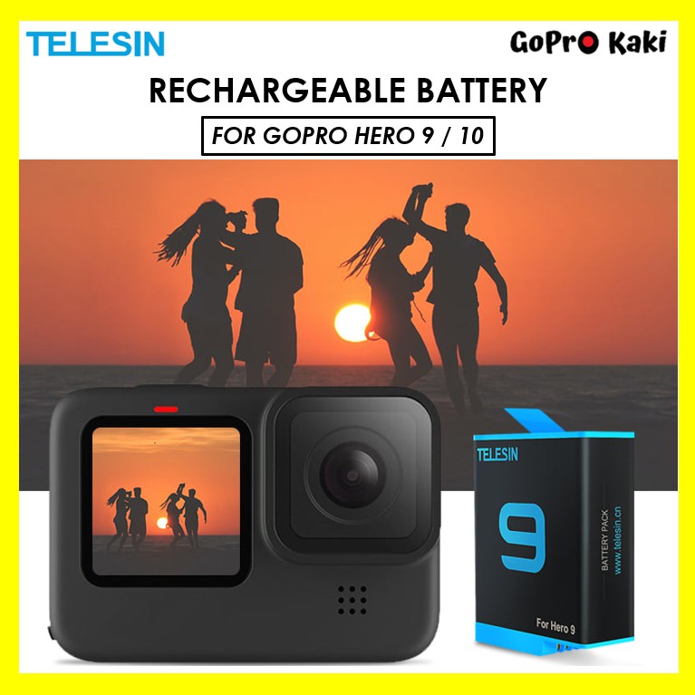 Telesin Rechargeable Battery GoPro Hero 9 10 11 Black ( Ship From ...
