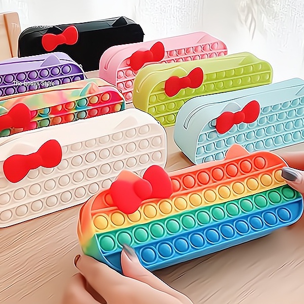14 Jenis X Pop It Pencil Box Kitty (Pencil Case) pop it bekas pensel ...