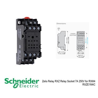 SCHNEIDER ELECTRIC | Zelio Relay RXM Minature Relay with LED 4 C/O 24VDC 3A plus RXZ Relay ...