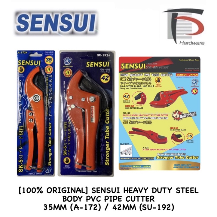 [100% ORIGINAL] SENSUI HEAVY DUTY STEEL BODY SK-5 PVC PIPE CUTTER 35MM ...