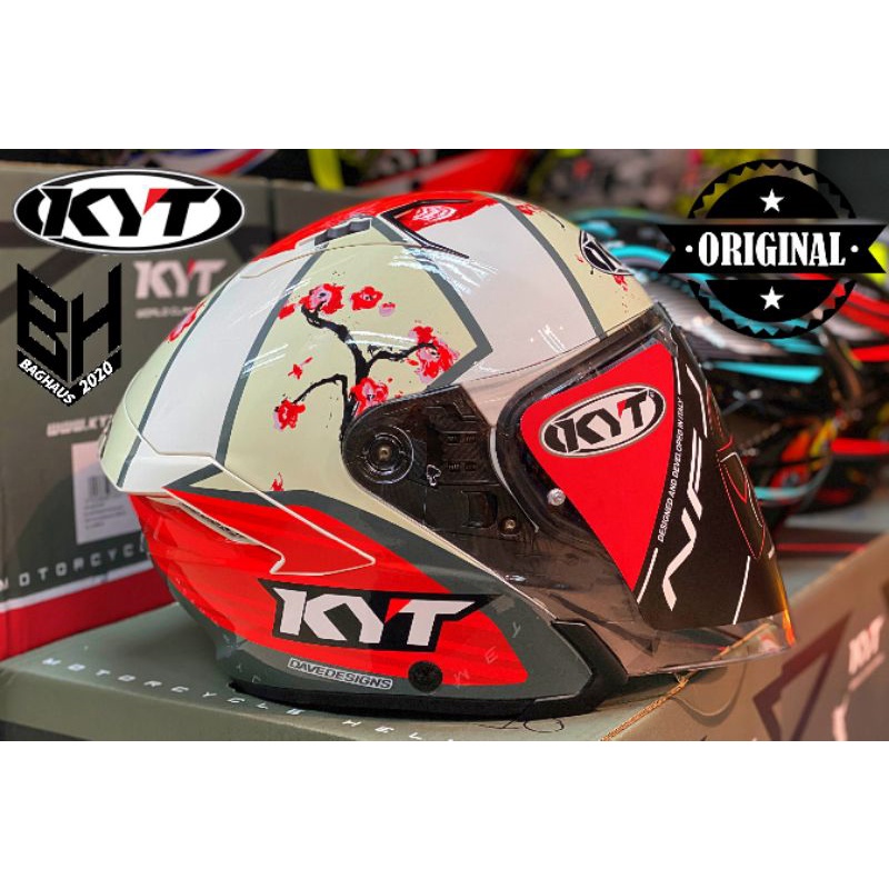 KYT NFJ HELMET / HELMET KYT NFJ XAVI SAKURA OPEN FACE | Shopee Malaysia