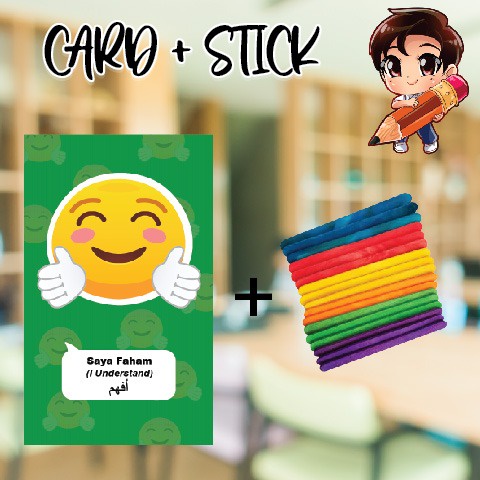 [NEW] Traffic Light Card With Ice Cream Stick/Set Kad Traffic Light ...
