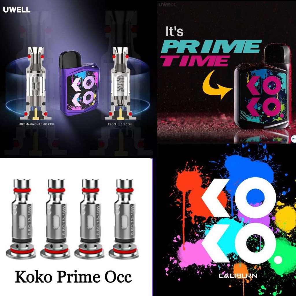 Uwell Caliburn Koko Prime Pod Vape Mod | Caliburn koko 2 cartridge 1 ...