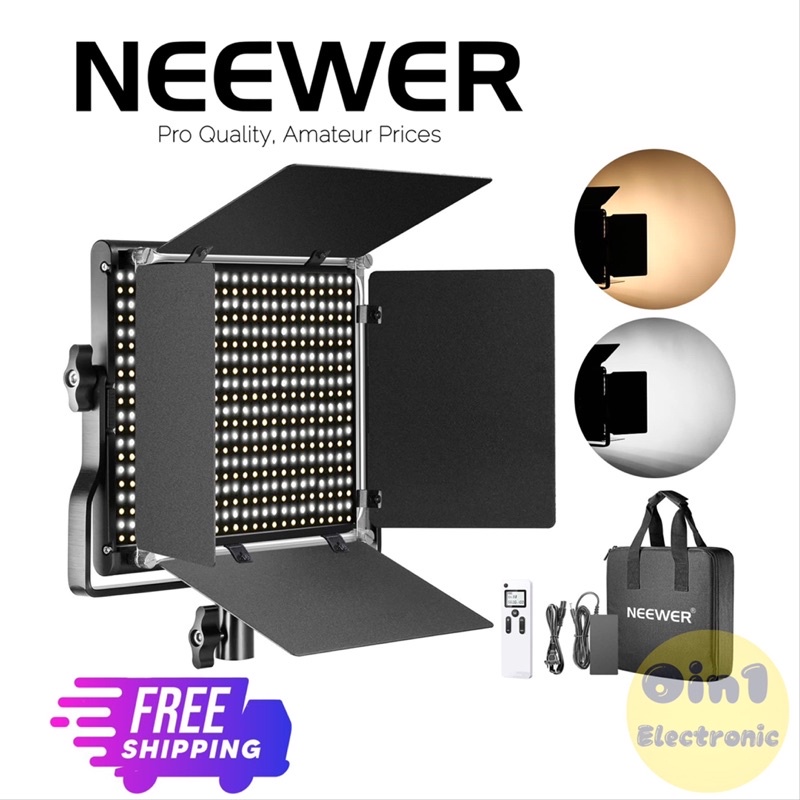 Neewer Advanced 2.4G 660 LED Video Light, Dimmable Bi-Color LED Panel ...