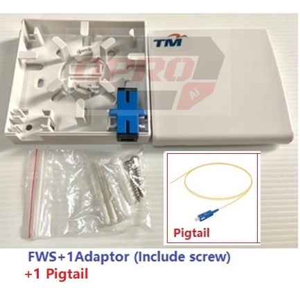 [COMBO] Fiber Wall Socket (FWS) / 2 Port FTTH Fiber Optic Terminal Box ...